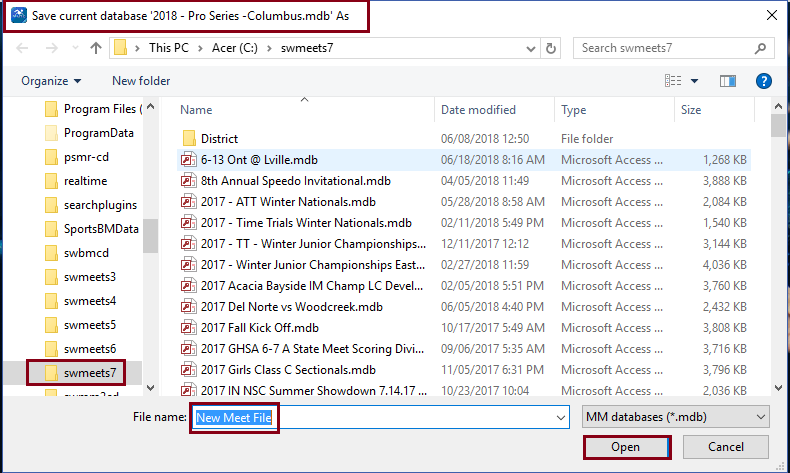 Using Save as Command